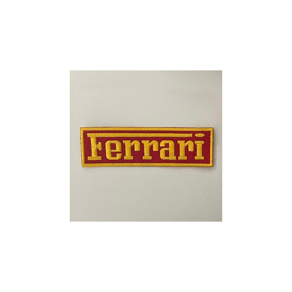 N.2 Toppe Scritta Ferrari